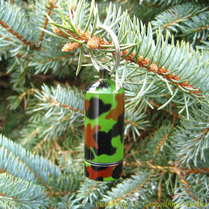 Geocache Containers - Bison Tube - Medium Camouflage Long