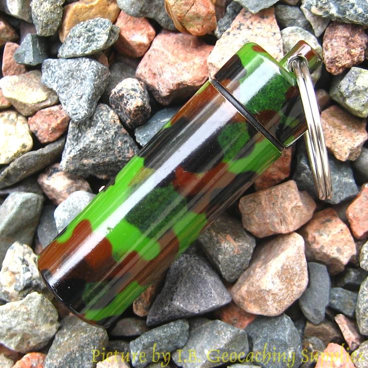 Geocache Containers - Bison Tube - Medium Camouflage Long