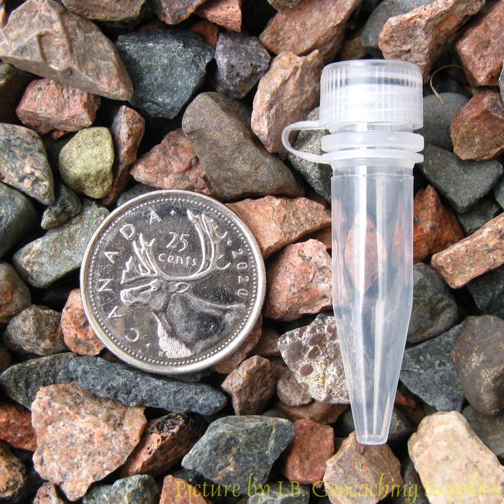 Geocache Containers - Plastic Nano - 1.5ml with Attached White ...