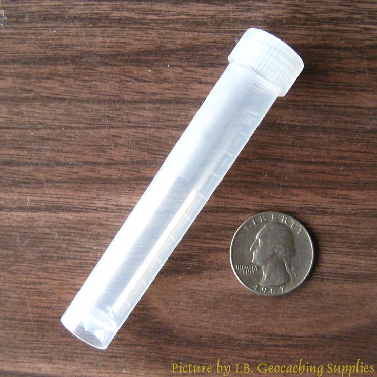 Geocache Containers - Plastic Tube (10ml, Self Standing, Screw Cap)