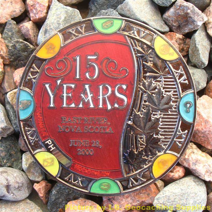 Geocaching Geocoins - 15 Years of Geocaching in Canada (Black Nickel ...