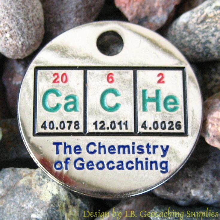 PathTags - CaCHe - The Chemistry of Geocaching PathTag (Glow Version)