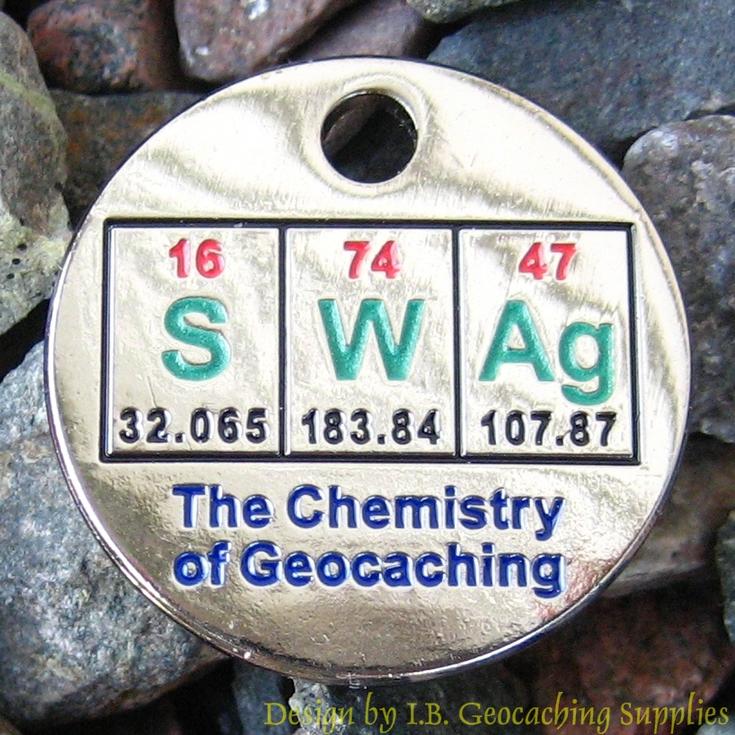 PathTags - SWAg - The Chemistry of Geocaching PathTag (Glow Version)