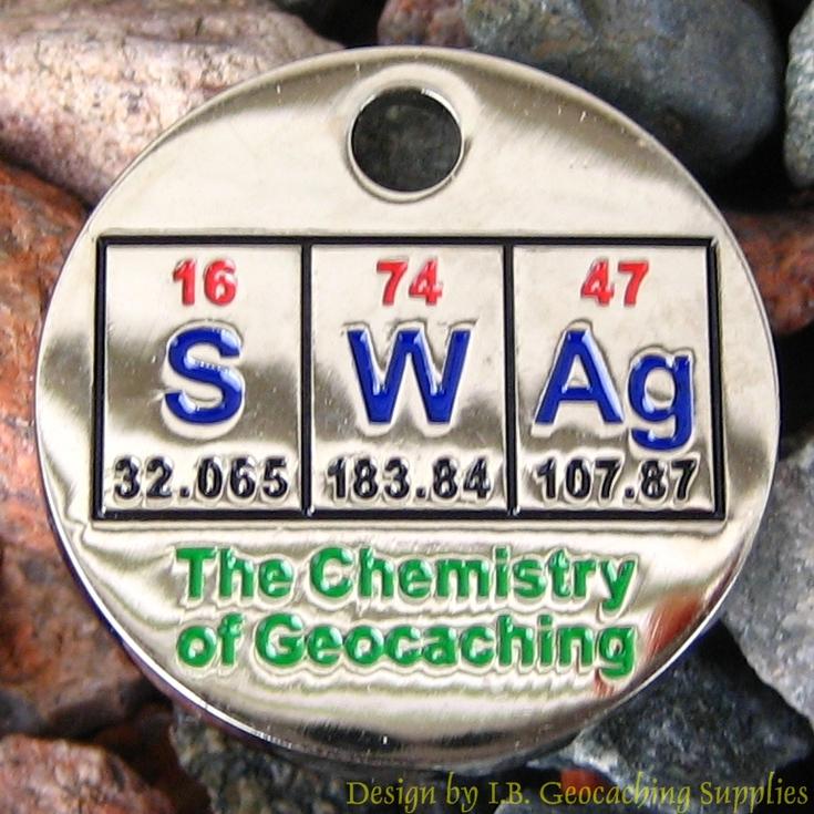 PathTags - SWAg - The Chemistry of Geocaching PathTag (Nickel Version)