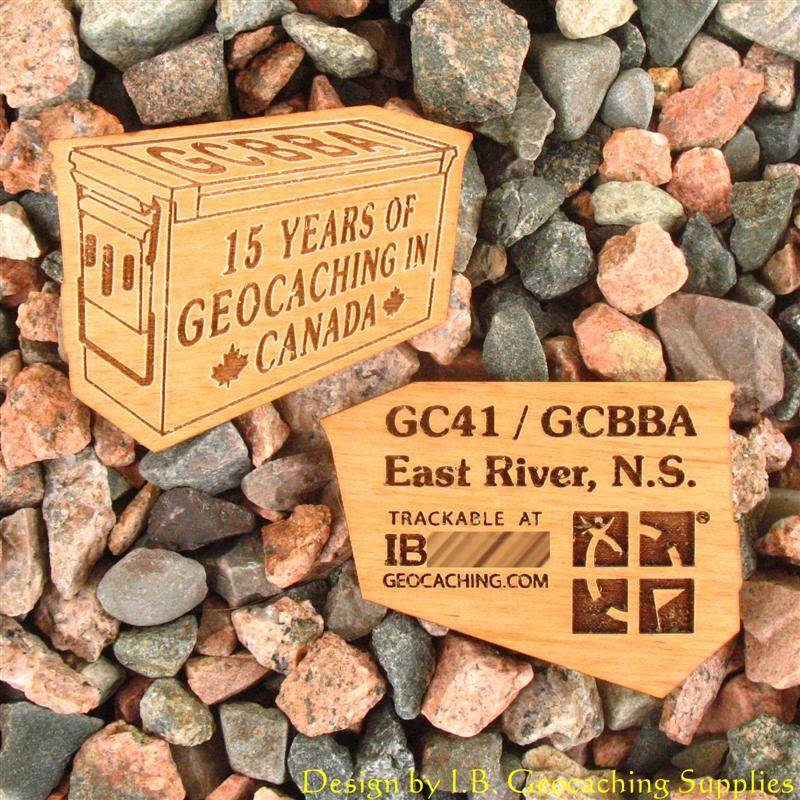 Trackable Geocaching Wooden Nickels - 15 Years of Geocaching in Canada ...